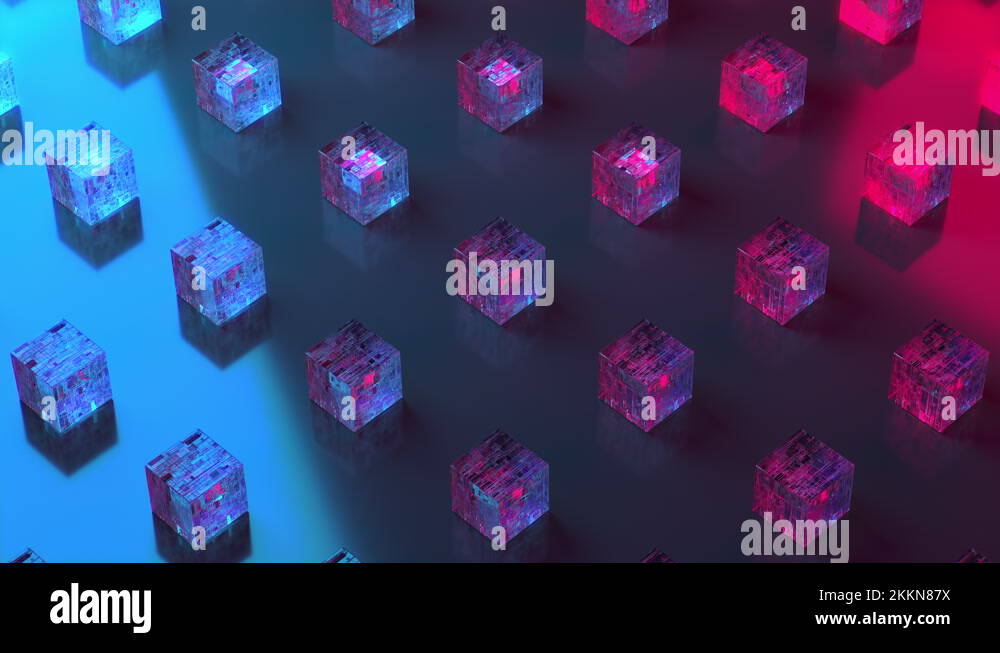 Animation. Repeating pattern. Cubes texture. 3D cube wallpaper Stock ...