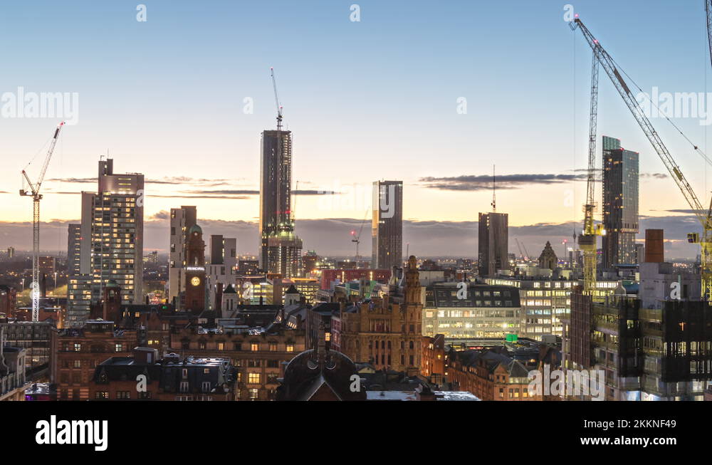 Manchester uk skyline Stock Videos & Footage - HD and 4K Video Clips ...