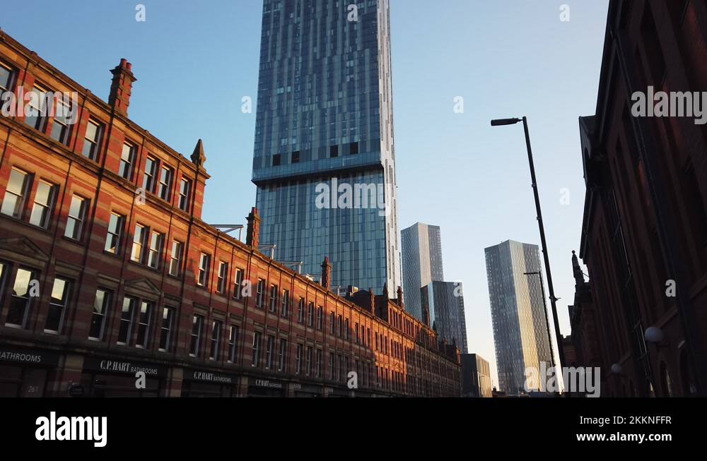 Manchester city centre skyline skyline Stock Videos & Footage - HD and ...