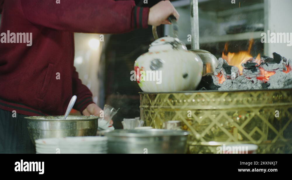 Traditional Kurdish Tea Shop During a Rain Storm at Iskan Street in ...