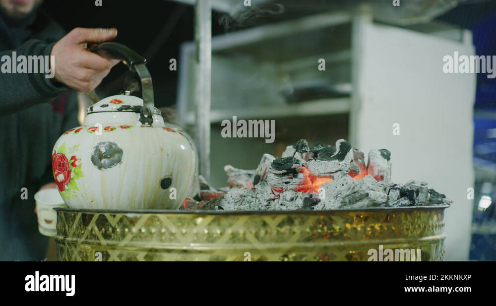 Traditional Kurdish Tea Shop During a Rain Storm at Iskan Street in ...