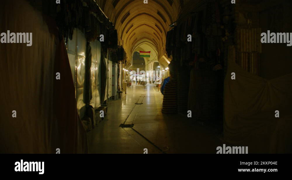 Shop Keepers Closing Their Business Inside The Grand Bazaar in Erbil ...