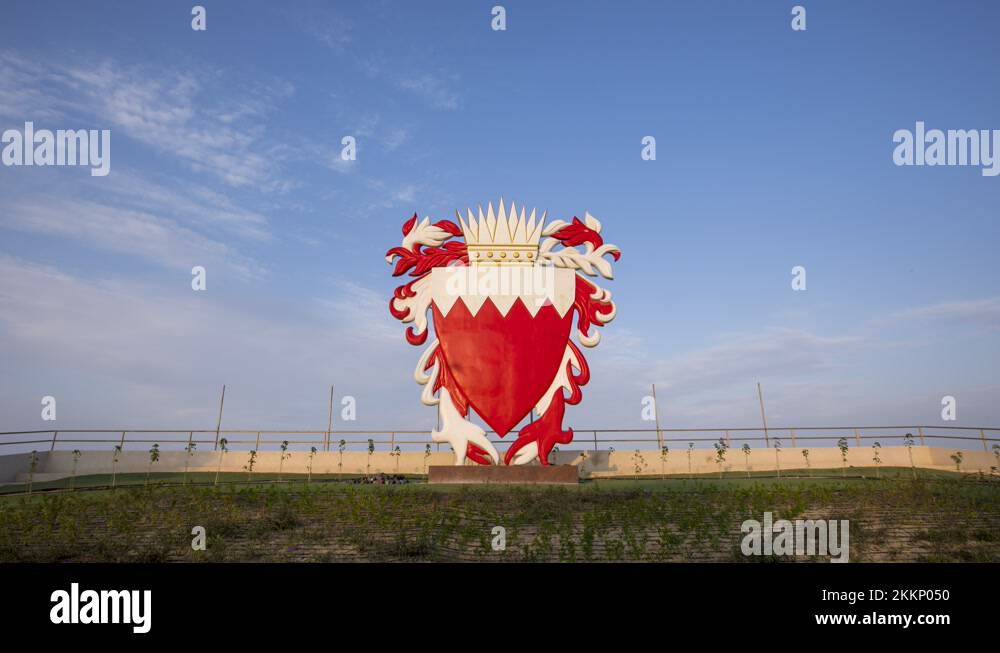 4k Time lapse video of Bahrain Logo Sculpture Stock Video Footage - Alamy