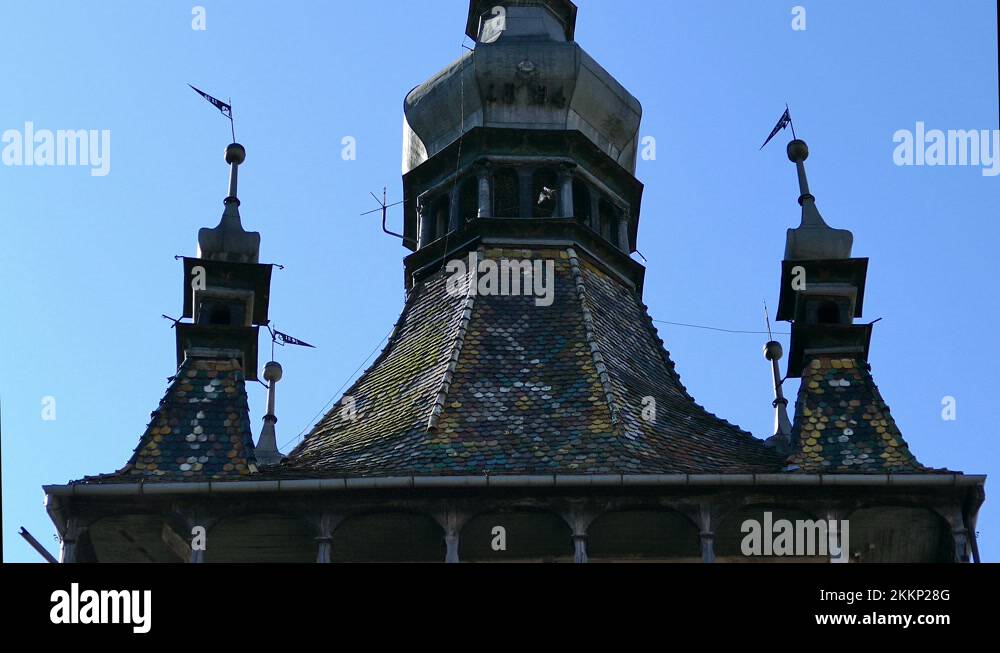 Clock tower sighisoara romania Stock Videos & Footage - HD and 4K Video ...