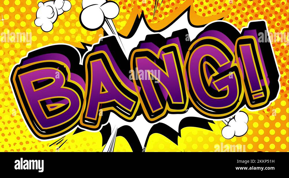 Bang! comic book word. 4k animation Stock Video Footage - Alamy