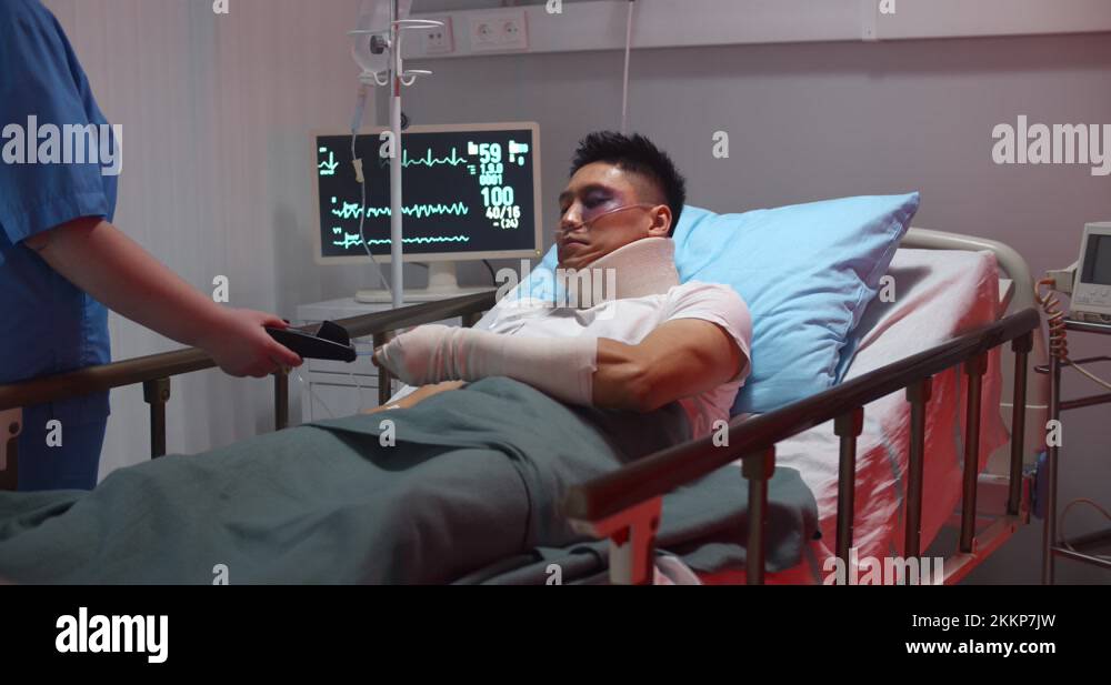 Bandaged person hospital bed Stock Videos & Footage - HD and 4K Video ...