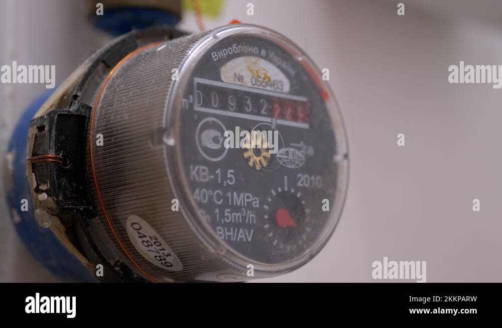 Water Meter for Measuring Instruments Used in Plumbing Installation. 4K ...