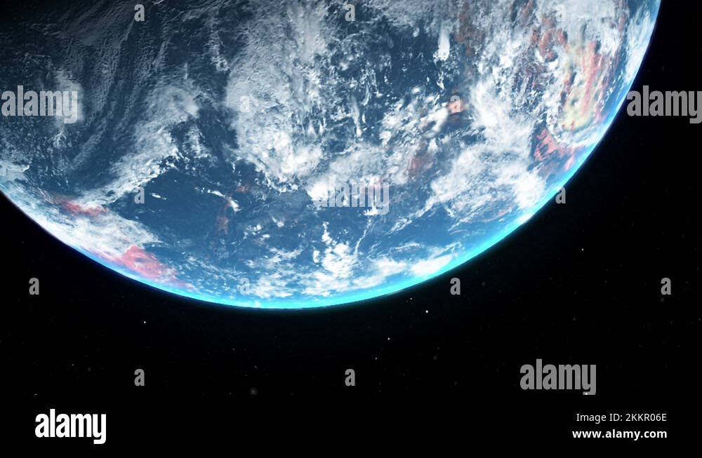 Vertical Realistic 3d animated rotating earth from space with visible lights Stock Video Footage ...