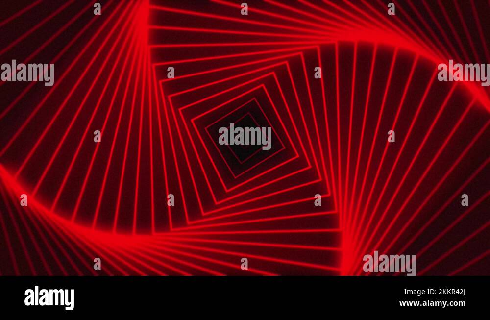 Red Retro Background Abstract Glowing Futuristic Corridor Poligon Grid ...