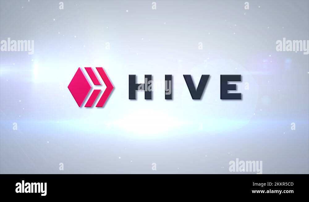 Hive Text Cryptocurrency Logo Coin 3d Animation Motion Graphics Reveal ...