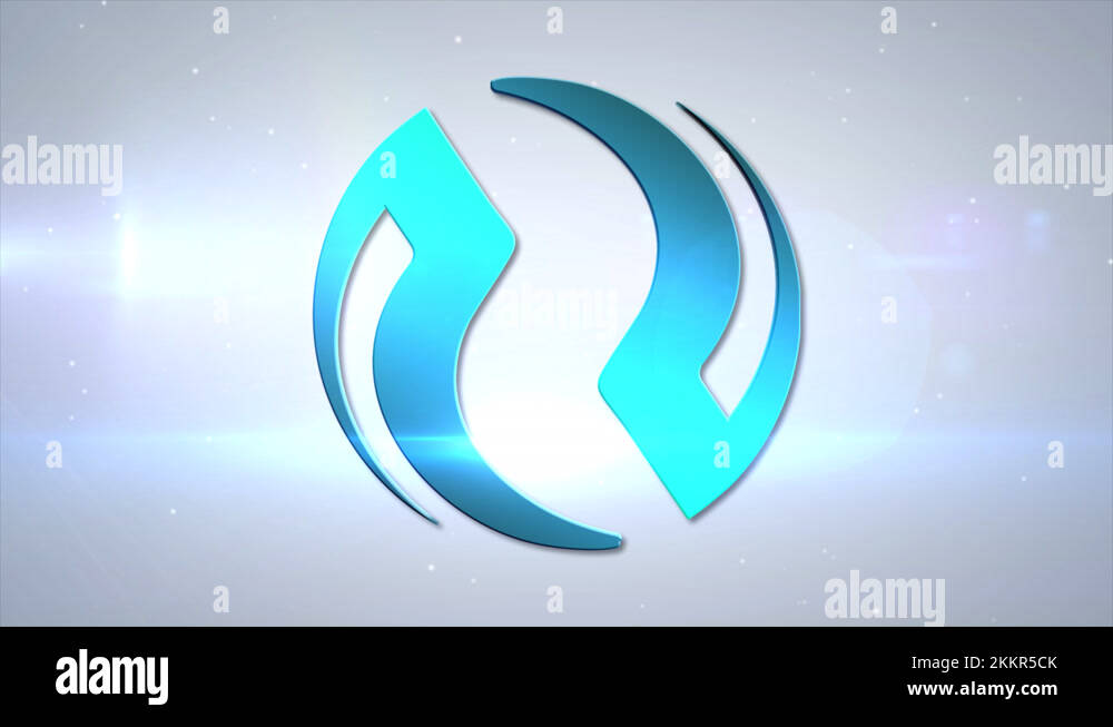 Injective Protocol INJ Cryptocurrency Logo Coin 3d Animation Motion ...