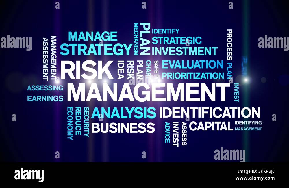 4k Risk Management Animated Tag Word Cloud,Text Design Animation ...