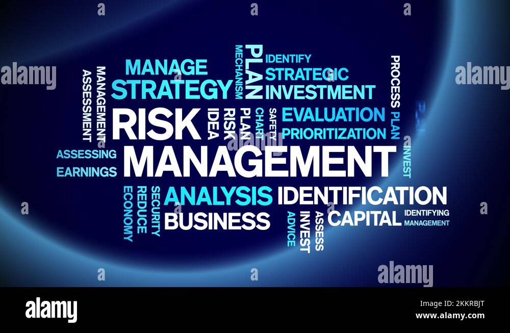 4k Risk Management Animated Tag Word Cloud,Text Design Animation ...