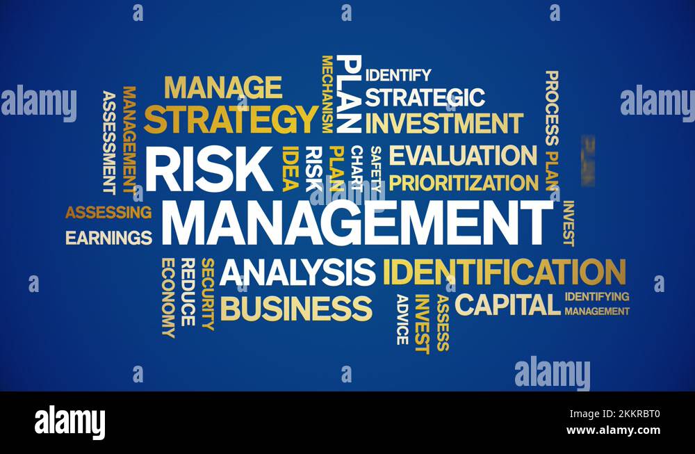 4k Risk Management Animated Tag Word Cloud,Text Design Animation ...