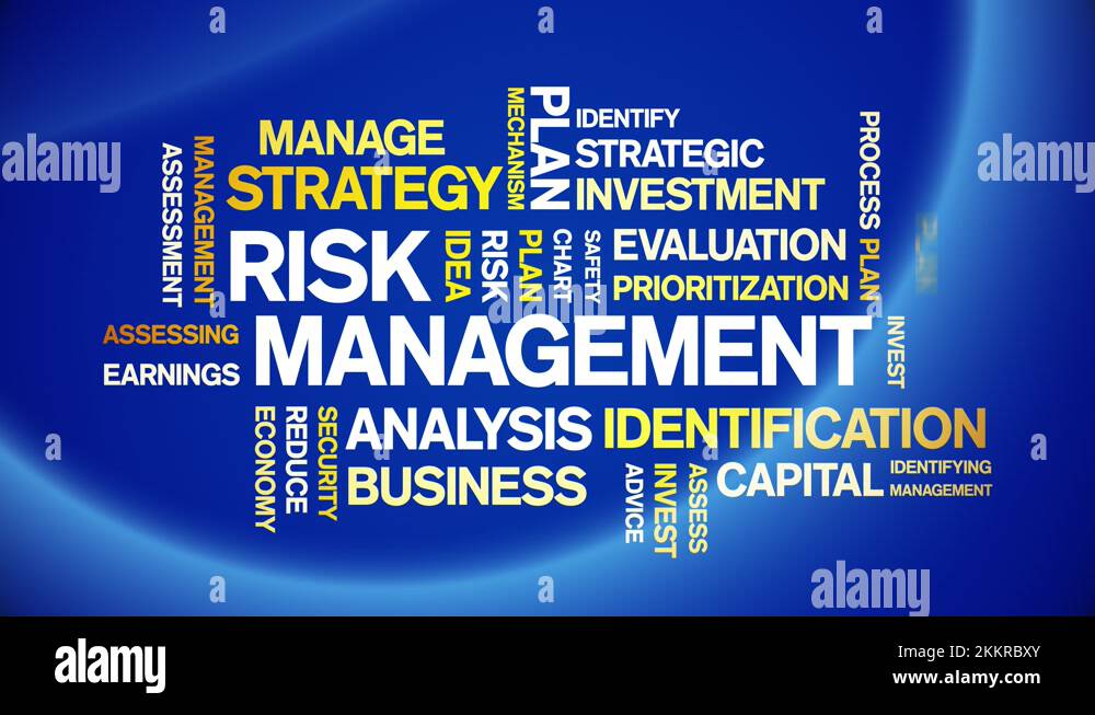 4k Risk Management Animated Tag Word Cloud,Text Design Animation ...