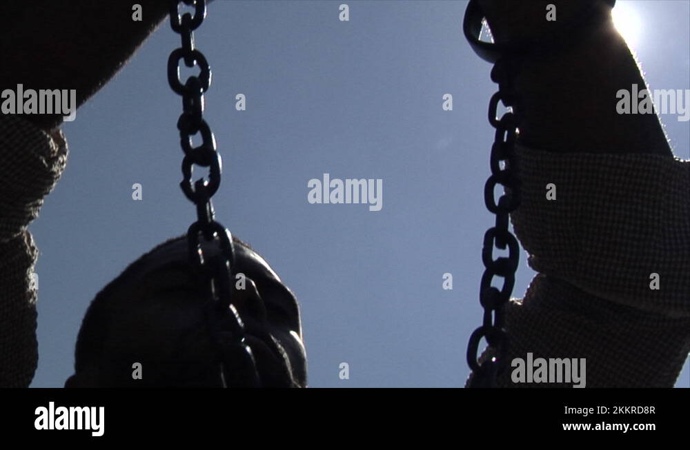 Enslaved African-American Potrayal - Slavery, chained hands in bondage ...