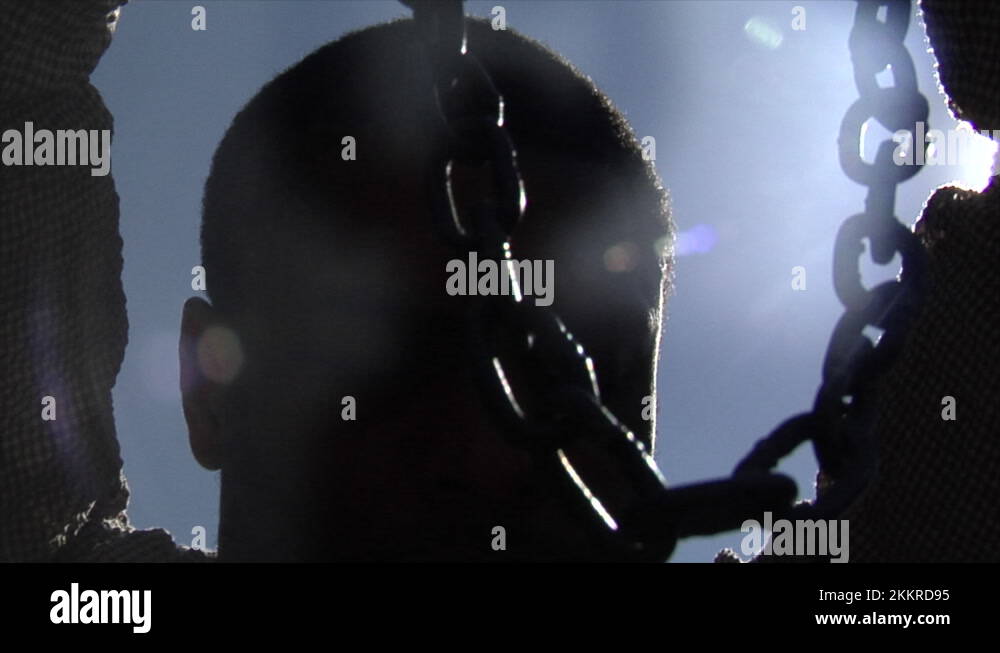 Enslaved African-American Potrayal - Slavery, chained hands in bondage ...