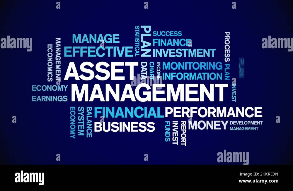 4k Asset Management Animated Tag Word Cloud,Text Design Animation seamless loop Stock Video ...