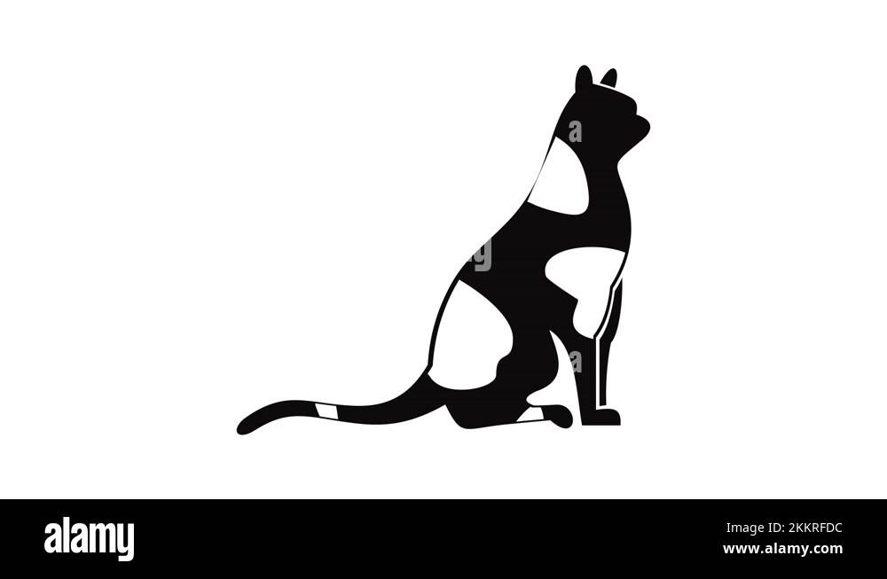 Cat sitting icon Stock Videos & Footage - HD and 4K Video Clips - Alamy