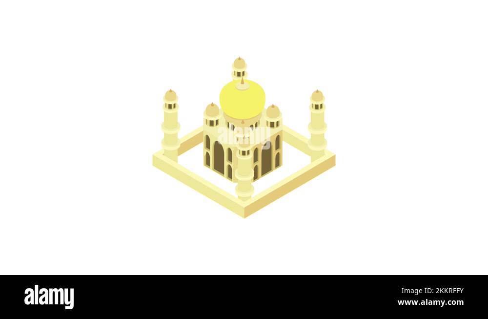 Illustration taj mahal Stock Videos & Footage - HD and 4K Video Clips ...
