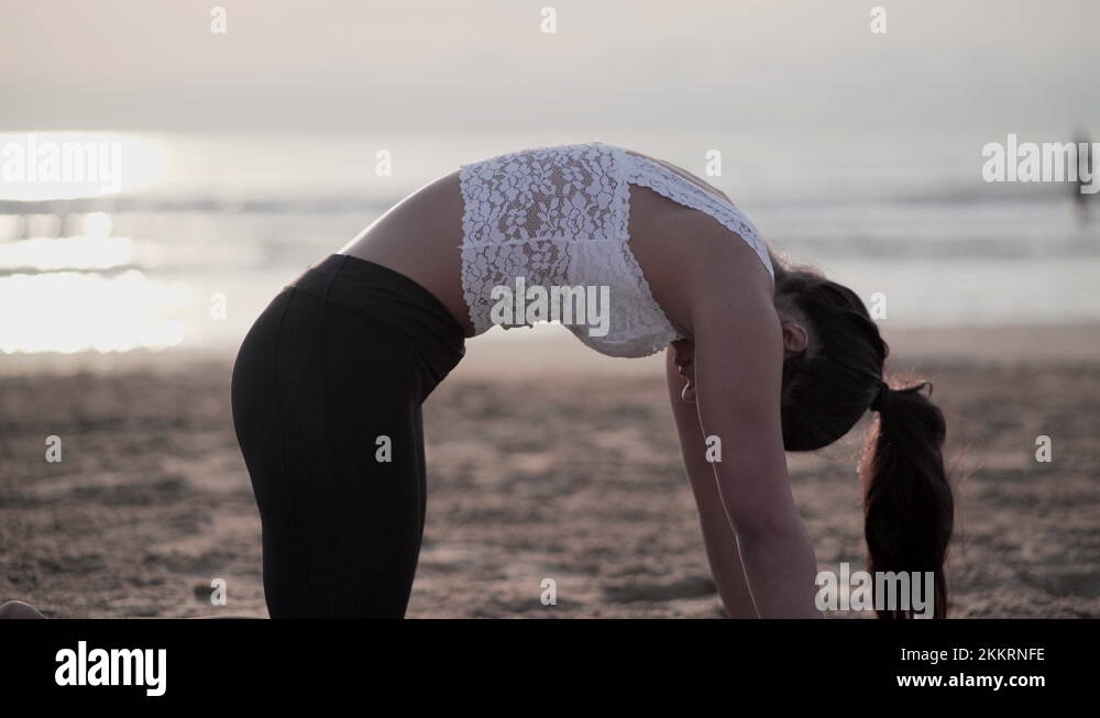 Woman on back bending pose Stock Videos & Footage - HD and 4K Video ...