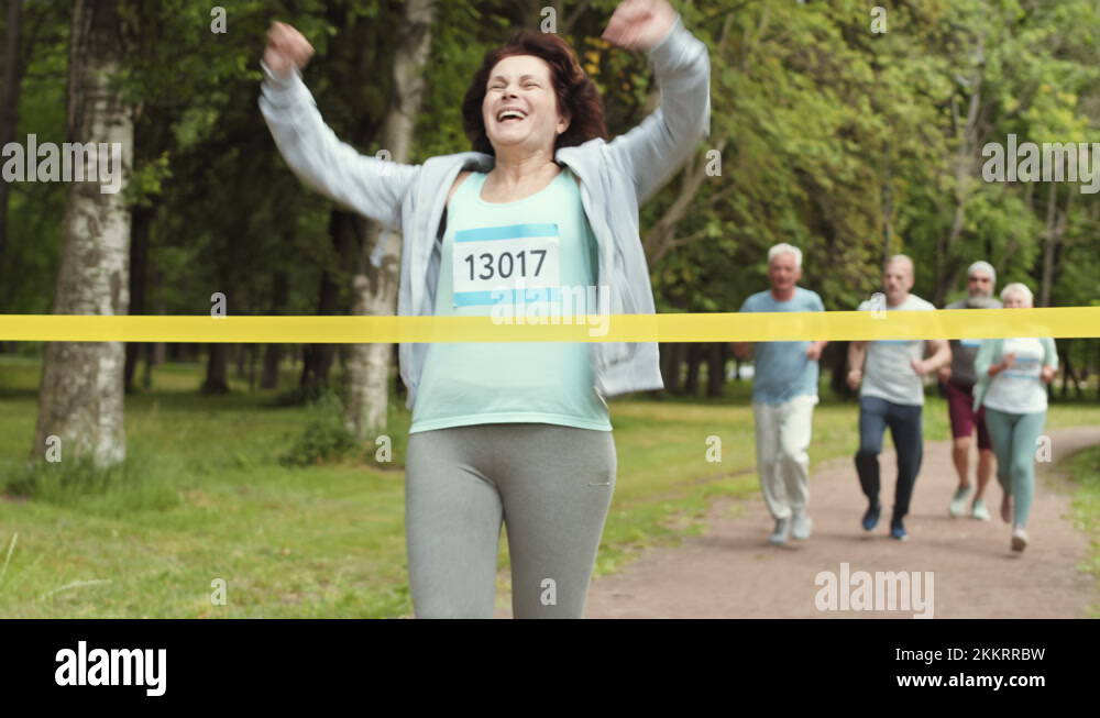 Old woman marathon runner Stock Videos & Footage - HD and 4K Video ...