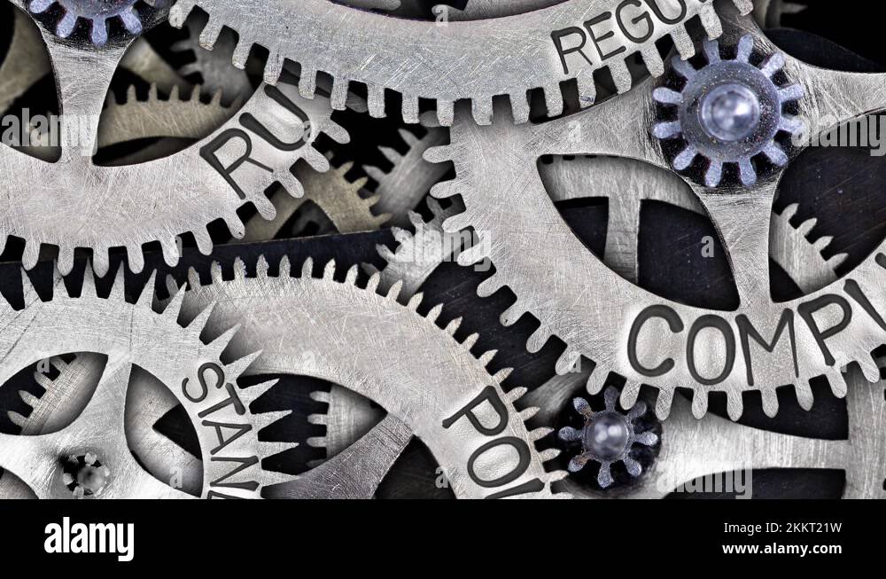 Tooth Wheels with Regulations and Compliance Concept Stock Video ...