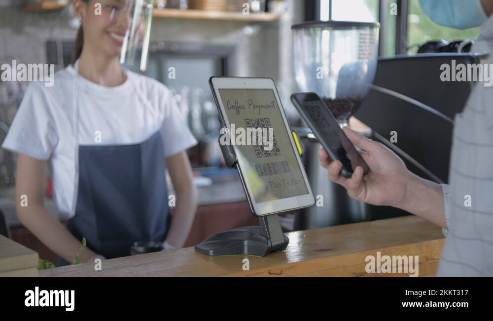 Coffee shop concept of 4k Resolution. The waiter is delivering coffee ...