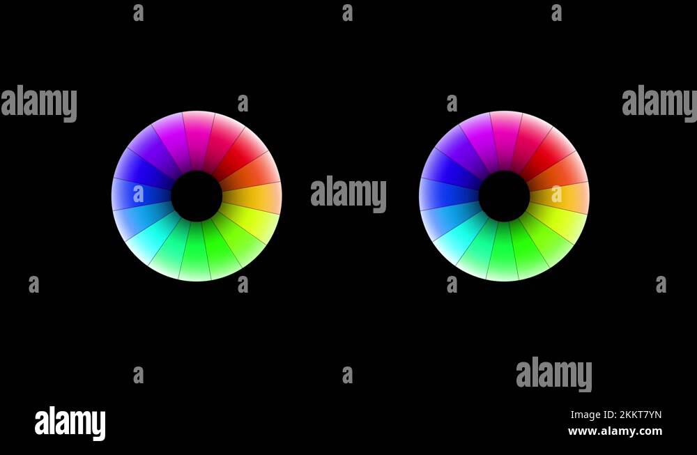 Colour wheel chart Stock Videos & Footage - HD and 4K Video Clips - Alamy