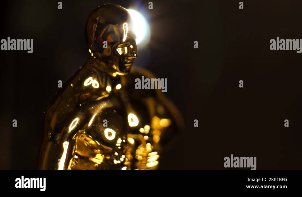 Cinematic Oscars Film Award Statue Rotates, 4K Stock Video Footage - Alamy