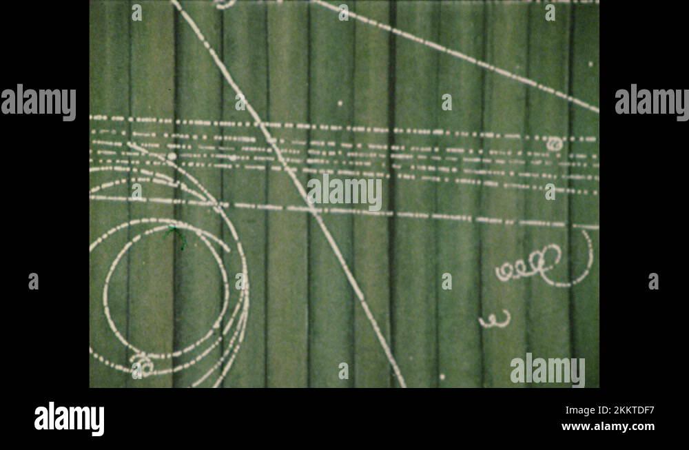 1960s: Diagram of particle movement inside particle accelerator. Cross ...