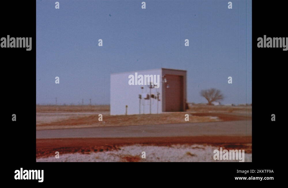 1960s: Stand-alone garage building on military base Stock Video Footage ...