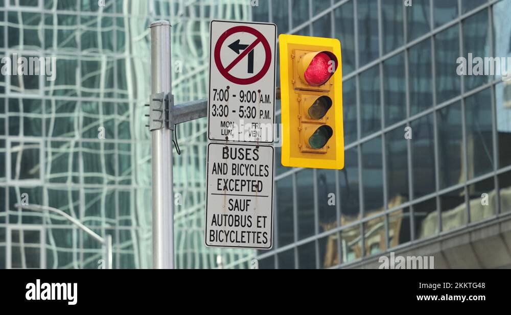 Stop sign no left turn on street Stock Videos & Footage - HD and 4K ...