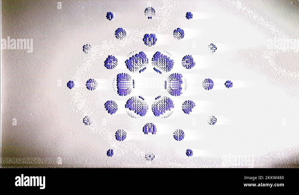 Cardano ADA vintage digital damage effect logo animation. LOOP Stock ...