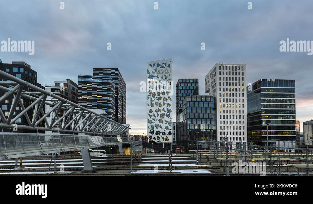 Akrobaten pedestrian bridge oslo Stock Videos & Footage - HD and 4K ...