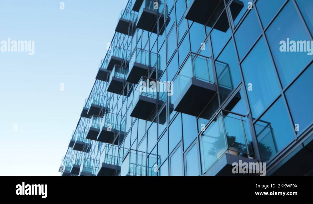 high-tech building balcony Architecture Design of future business ...