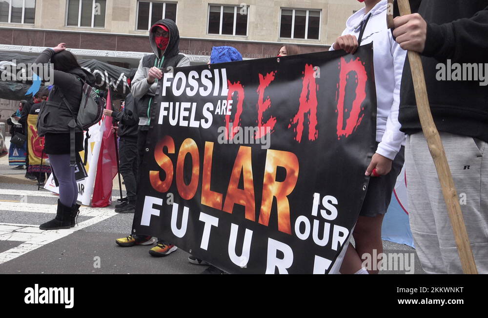 Indigenous youth pipeline protest, DC Stock Video Footage - Alamy
