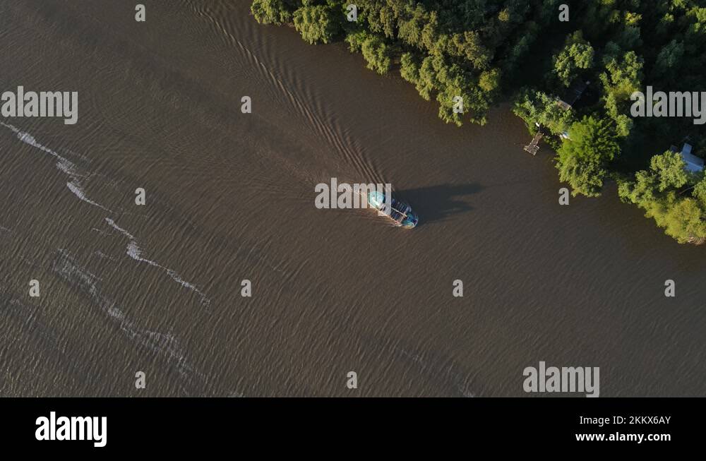 Aerial top view sunset boat Stock Videos & Footage - HD and 4K Video ...