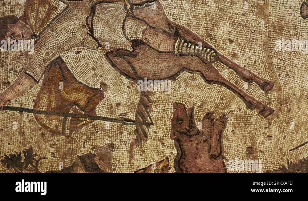 Ancient mosaics hunting scene Stock Videos & Footage - HD and 4K Video ...