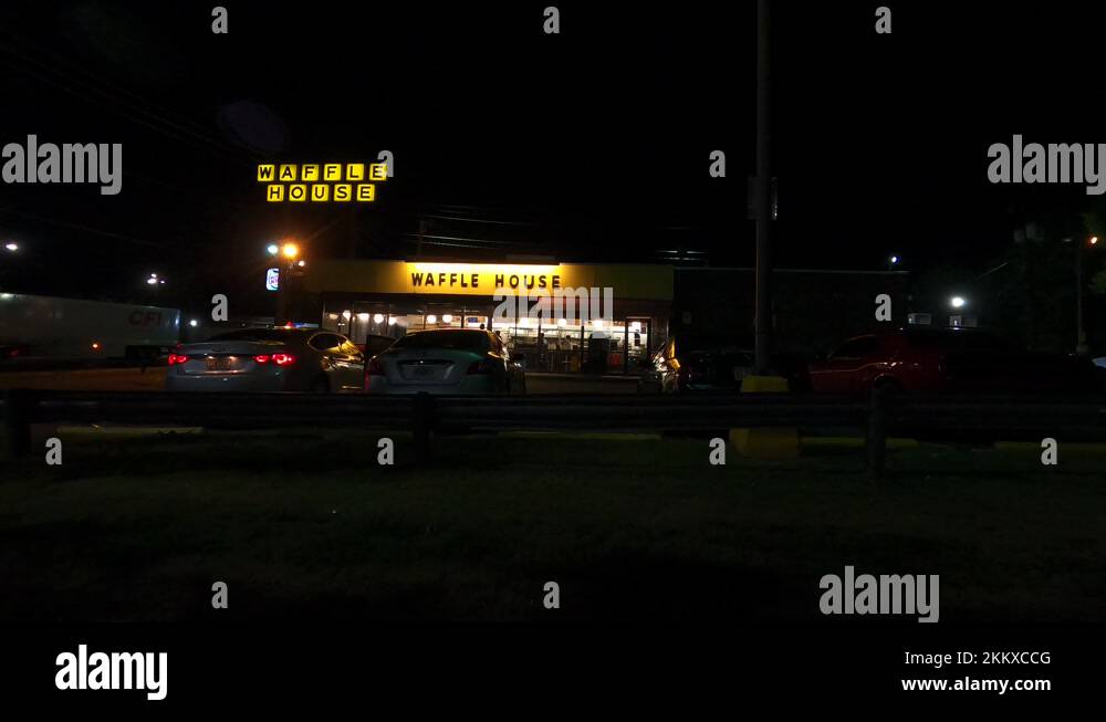 Waffle house at night Stock Videos & Footage - HD and 4K Video Clips ...