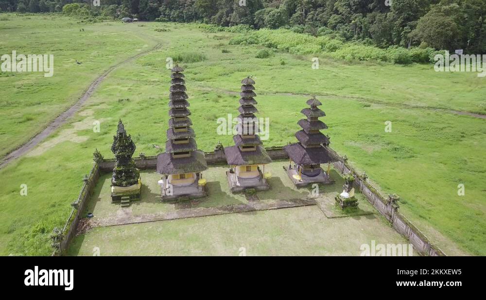 Bali Island, Indonesia. Aerial View of Hindu Temple, Ancient Shrine and ...