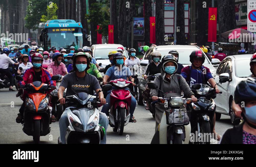 Saigon pollution mask vietnam Stock Videos & Footage - HD and 4K Video ...