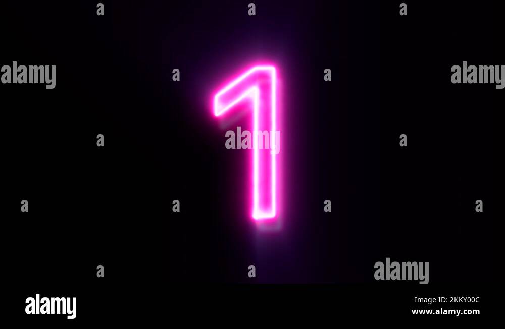 Number 1 neon Stock Videos & Footage - HD and 4K Video Clips - Alamy
