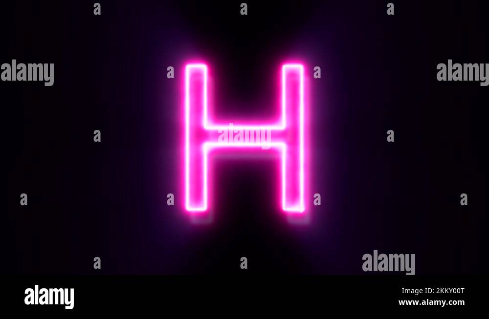Neon letter h Stock Videos & Footage - HD and 4K Video Clips - Alamy