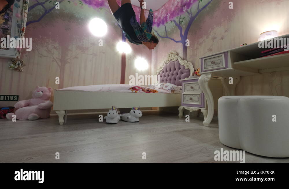 Girl floating bed Stock Videos & Footage - HD and 4K Video Clips - Alamy