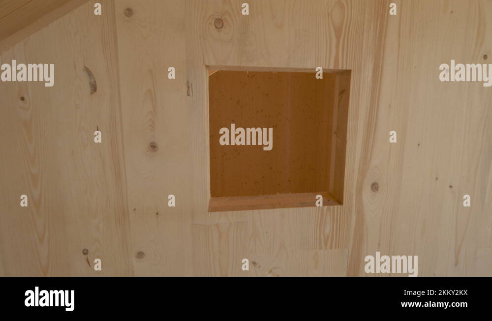 CLOSE UP: Gorgeous view of interior of unfinished glued laminated ...