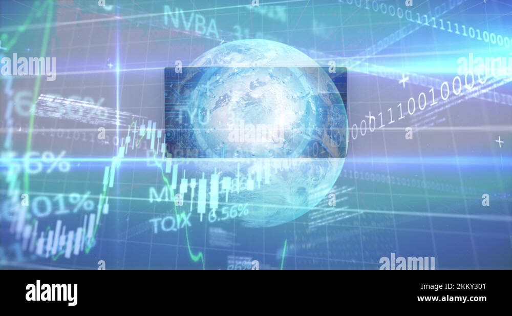 Animation turning globe data moving Stock Videos & Footage - HD and 4K ...