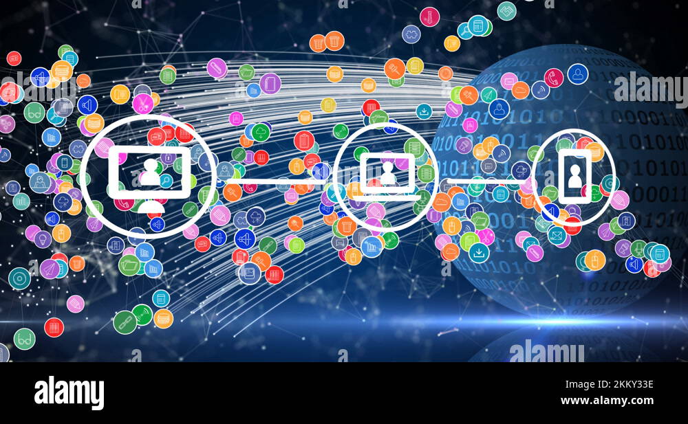 Animation network digital icons binary Stock Videos & Footage - HD and 4K Video Clips - Alamy