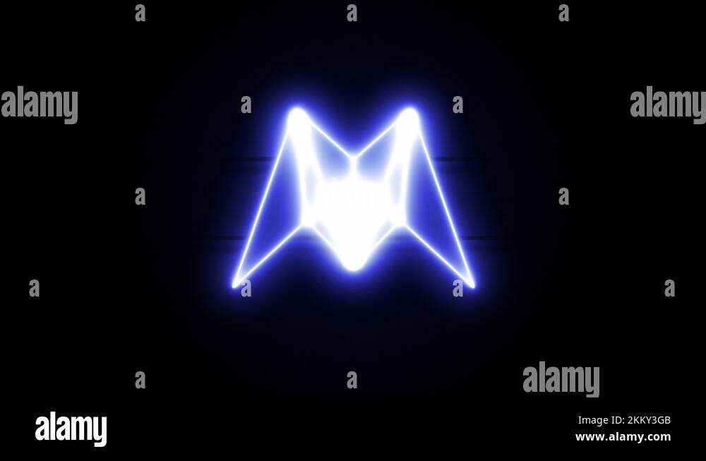 Neon Morpheus icon appear in center and disappear after some time. Loop ...