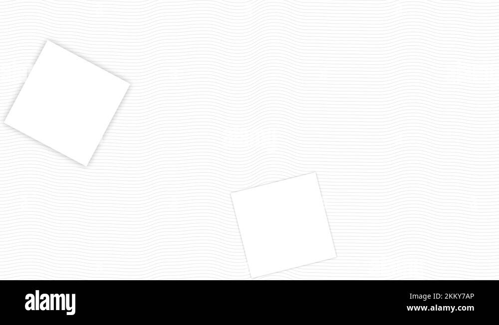 Minimalistic abstract white background with pop-up squares. For titles ...